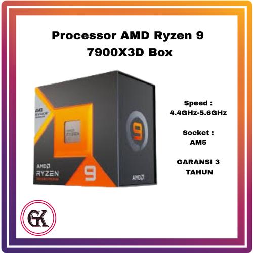 Jual Processor AMD Ryzen 9 7900X3D Up To 5.6 GHz Socket AM5 Box ...