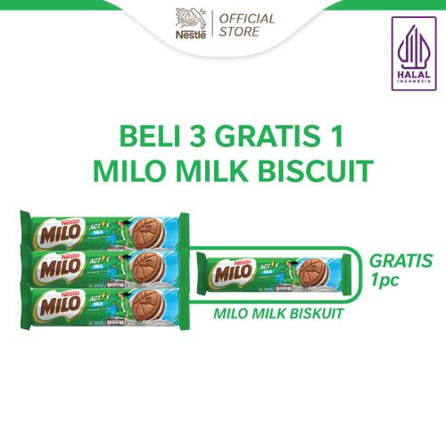 Promo [BUY3GET1] MILO Milk Biskuit Rasa Cokelat Susu 104g - - Nestle ...