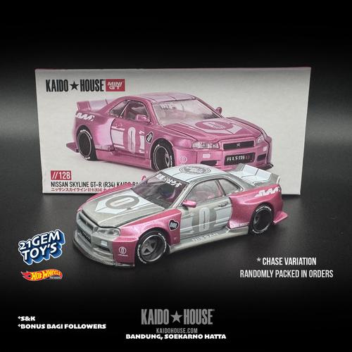 Promo MiniGT Kaido House Nissan Skyline GT-R R34 Pink Segel - Kota ...