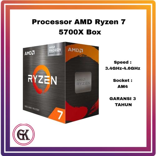 Jual PROCESSOR AMD RYZEN 7 5700X BOX 3.4 GHZ - Jakarta Pusat - GRAHA ...