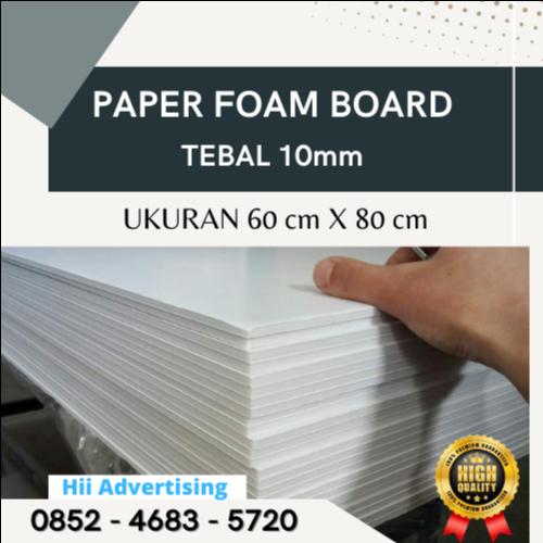 Jual FOAM BOARD 10MM 60 x 80 foam core sheet foam lembaran 10mm ...