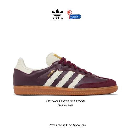 Jual Sepatu Sneakers Pria ADIDAS SAMBA MAROON ORIGINAL BNIB - Kota ...