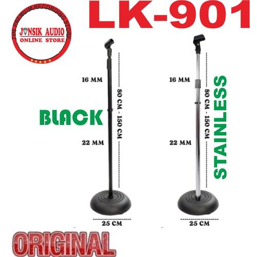 Jual Stand Microphone Lantai / Stand Mic Bulat / Stand mic Besi - Hitam ...