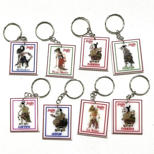 Jual Gantungan Kunci Akrilik Edisi Wayang /Ganci Keychain Souvenir Oleh Oleh Khas Yogyakarta ...