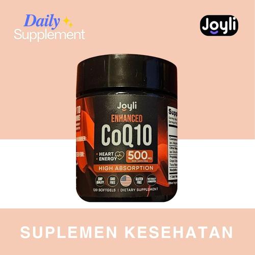 Jual Joyli Nutrition CoQ10 500 mg - 120 Softgels, GMO Free, Gluten Free ...