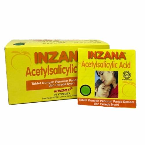 Jual inzana obat penurun demam anak kemasan 1box 25 strip x 4 tablet ...