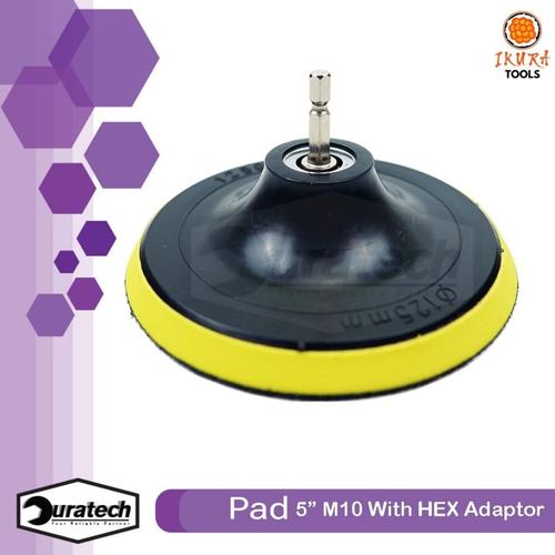 Jual Ikura Tools Backing Pad 5 Inch M10 Dengan Adaptor Hexagon 6MM Pad ...
