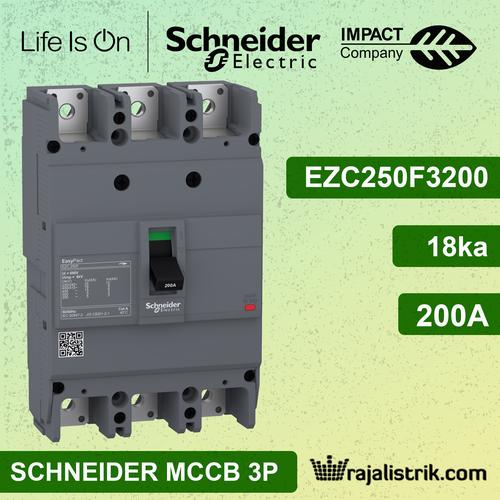 Jual SCHNEIDER MCCB 3P 200A 18KA EZC250F3200 - Kota Medan - Rajalistrik ...