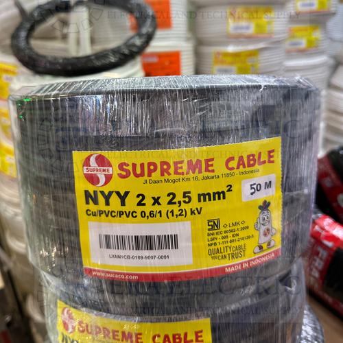Jual Kabel Supreme NYY 2x2.5 2x2,5 50M (Meter) Supreme Cable - Jakarta ...
