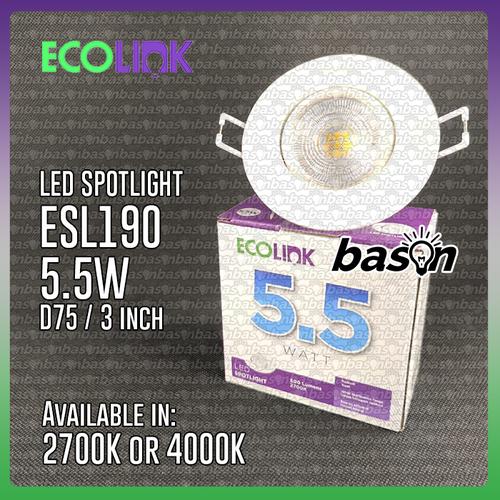 Promo ECOLINK ESL190 5.5W - Lampu Sorot LED Spotlight 220V 5W - Kuning ...