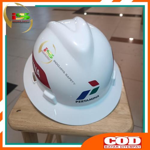 Jual Helm Safety MSA Fullbrim Pertamina Original Fastrack - Helm MSA ...
