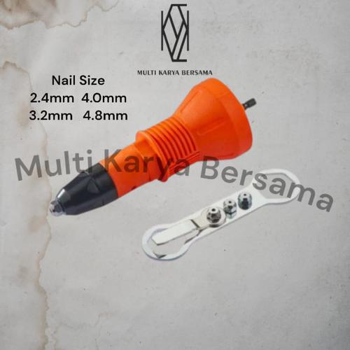 Jual alat tang rivet ripet gun adaptor konveter bor paku rivet electric ...