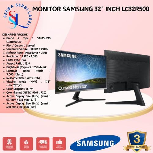 Jual SAMSUNG 32" inch LC32R500FDE FHD LED Curved Monitor LC32R500 ...