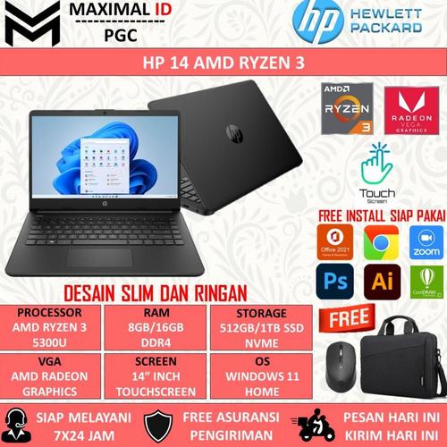 Jual LAPTOP GAMING HP AMD RYZEN 3 5300U RAM 16GB 512GB SSD TOUCHSCREEN ...