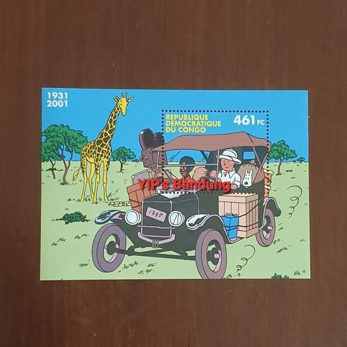 Jual Filateli Perangko TINTIN CONGO KOMIK 2001 Cartoon Comic , ANIMASI ...