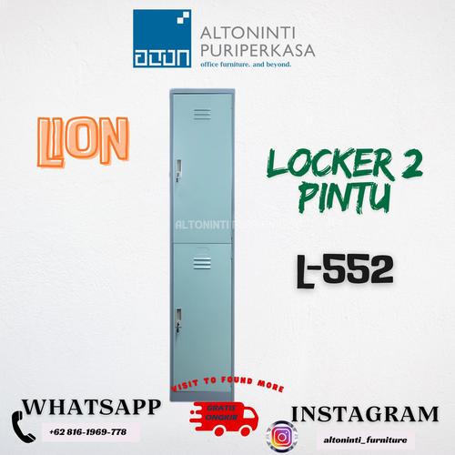 Jual Lion - Locker Steel L-552/ Locker 2 Pintu/Penyimpanan Kantor ...