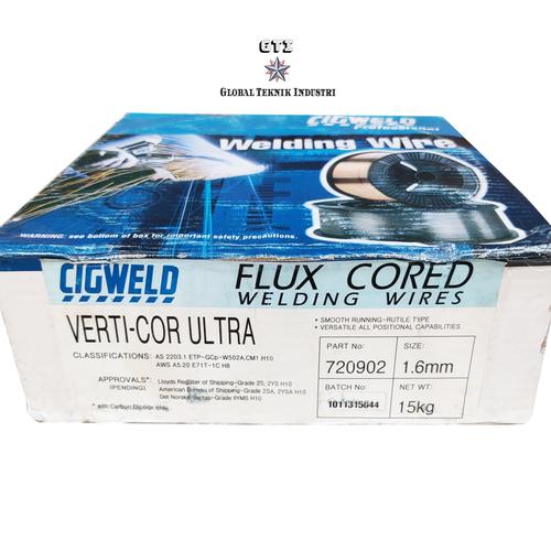 Jual Kawat Las CIGWELD VERTI COR ULTRA E71T Mig Wire 1.6mm - Kota ...