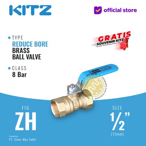 Jual KITZ Ball Valve 8 bar , Gagang Biru , Fig. ZH , 1/2" - 15A - 15mm , Drat Screw - Jakarta ...