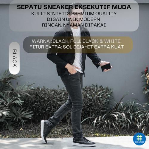 Jual Sepatu Sneaker Sneakers Kulit Pria Modern Eksekutif Kerja Kuliah ...