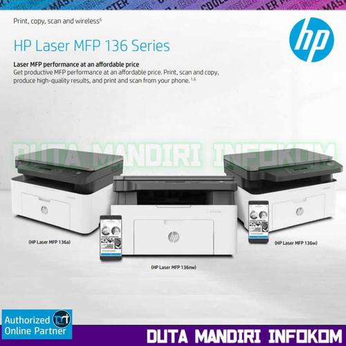 Promo HP Laserjet MFP M136A M136W M136NW I 136A 136W 136NW - Monochrome ...