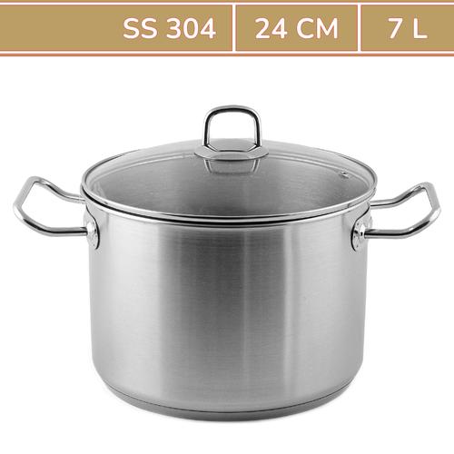 Jual Panci BIMA Stainless Steel Panci Induksi Tutup Kaca Highpot 3-Ply ...