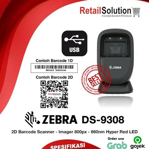 Jual Barcode Scanner USB 2D QR Code Zebra DS9308 / DS-9308 / DS 9308 ...