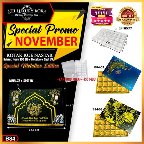 Jual Box Coklat Kotak Kue Nastar Mika Sekat Packaging - PLASTIK ...