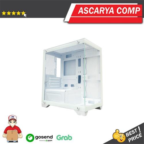 Jual Casing CUBE GAMING BLUEY WHITE - mATX Gaming Case - Front & Left ...