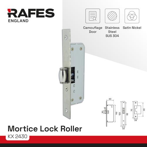Promo RAFES MORTICE LOCK ROLLER - CAMOUFLAGE DOOR - STAINLESS STEEL SUS ...