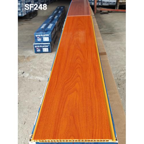 Jual Plafon Pvc Coklat Serat Kayu Polos Glossy Sito - 1 METER - Kota ...