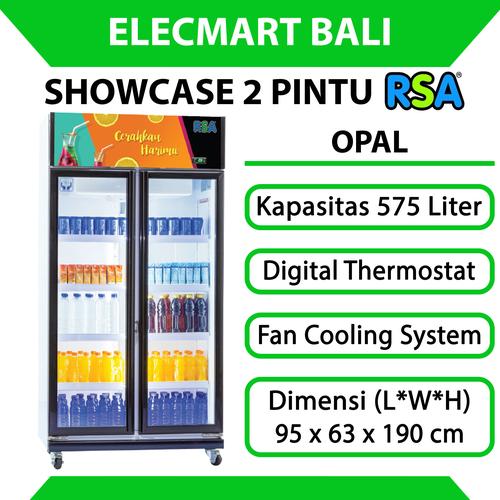 Jual Kulkas Showcase 2 Pintu 575 Liter RSA Digital Thermostat OPAL ...