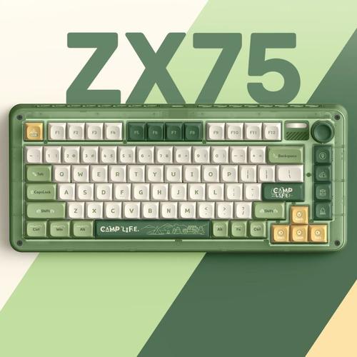 Jual IQUNIX ZX75 Camping Wireless Mechanical Keyboard - Cherry Brown ...