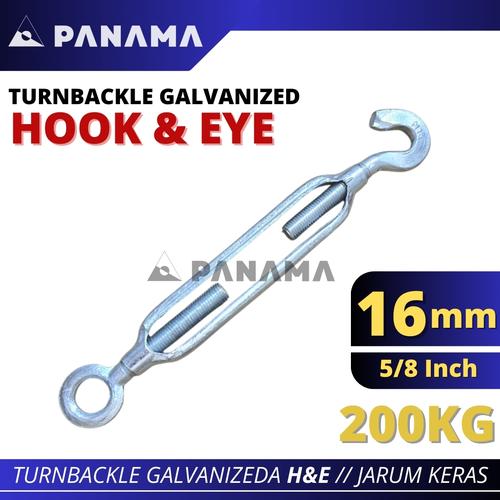 Jual Turnbuckle M16 Jarum Keras GALVANIS Hook & Eye Span Skrup ...