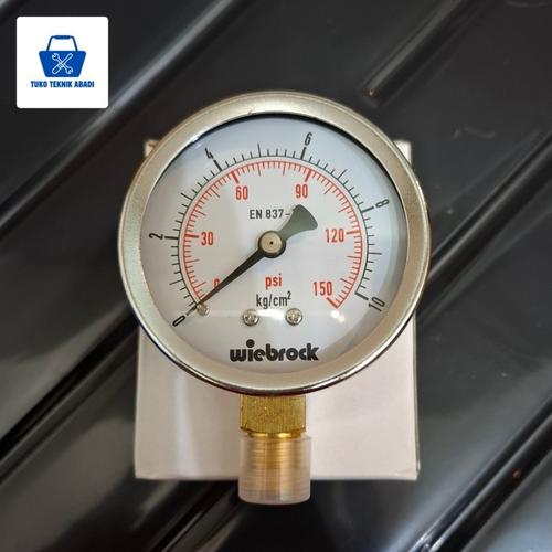 Jual Pressure Gauge Raket 400kg 4" Inch Drat 1/2" Inch Wiebrock ...