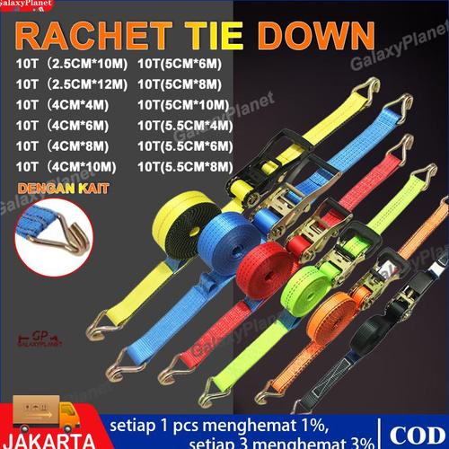 Jual Rachet tie down/4-10 meter Trek belt /10 ton tali sound/tali ...