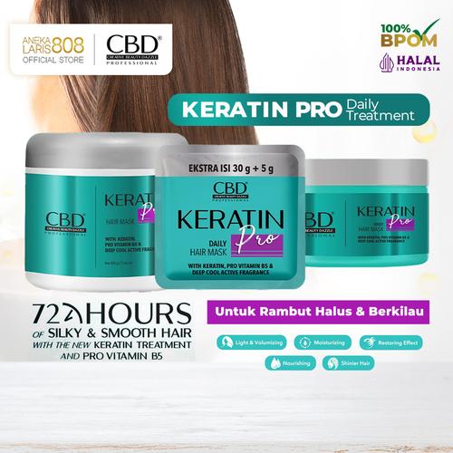 Promo CBD Professional Keratin Pro Daily Use Hair Mask - Masker Rambut ...