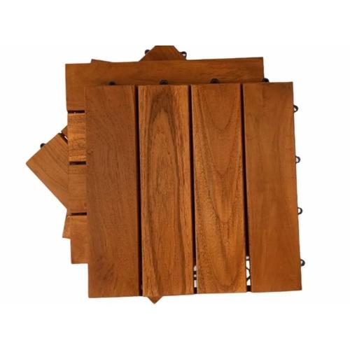 Promo DECKING TILE LANTAI KAYU JATI MOTIF LURUS UKURAN 30X30 CM ...