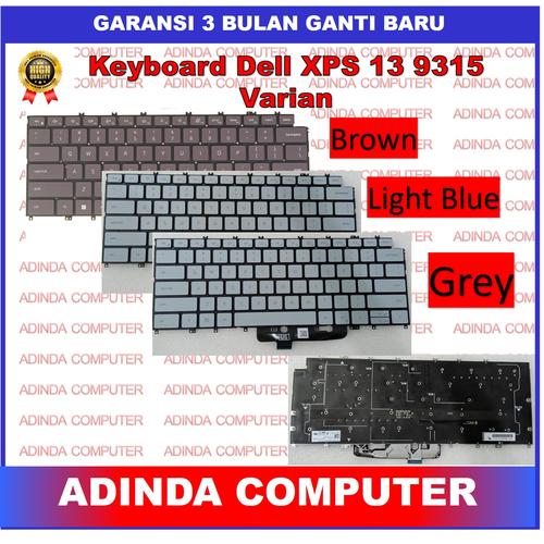 Jual Keyboard Dell XPS 13 9315 0NY0PX NY0PX Brown Blue Silver Backlight ...