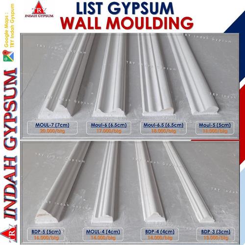 Jual List Wall Moulding Gypsum Minimalis - TRYINDAH Original - PL-15 (1 ...