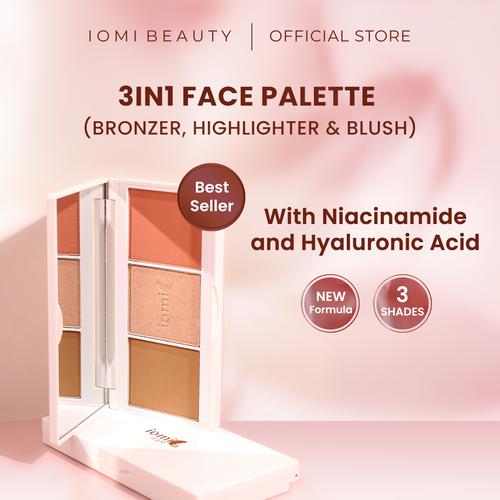 Promo Iomi 3in1 Face Palette (Bronzer, Highlighter & Blush) - Malibu ...
