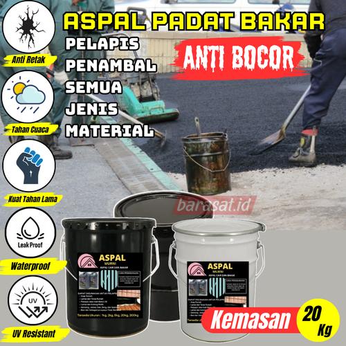 Promo Perekat Beton Lantai dan teras rumah Aspal Padat Bakar 20Kg Anti ...