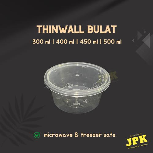 Jual thinwall bulat / thinwall round 300/400/450/500 ml isi 25 pcs - 300 ml - Kota Makassar ...