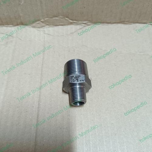 Jual Reducer Double Nepel 11/4" x 1" inch Besi Class 3000 Psi Drat NPT ...