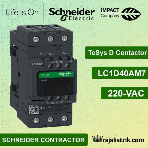 Jual SCHNEIDER CONTACTOR LC1D40AM7 220VAC - Kota Medan - Rajalistrik ...