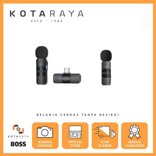 Jual BOYA BY V10 Ultracompact 2.4GHz Wireless Mic Microphone Clip on ...