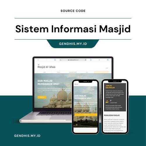 Jual Website Masjid dan Organisasi dengan Sistem Informasi Laporan Infaq dan Jadwal Adzan Source ...
