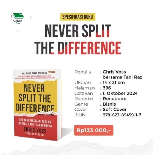Jual BUKU NEVER SPLIT THE DIFFERENCE ORIGINAL RENEBOOK - Jakarta Timur - Al Ghaz | Tokopedia