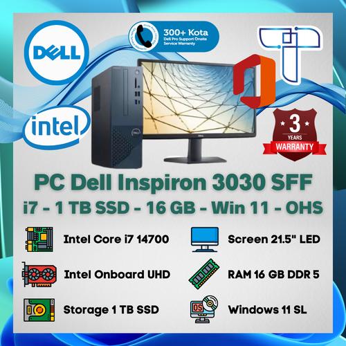 Promo Dell Inspiron 3030 SFF Mini PC Desktop - Core i7 14700 Gen 14 - 1 ...