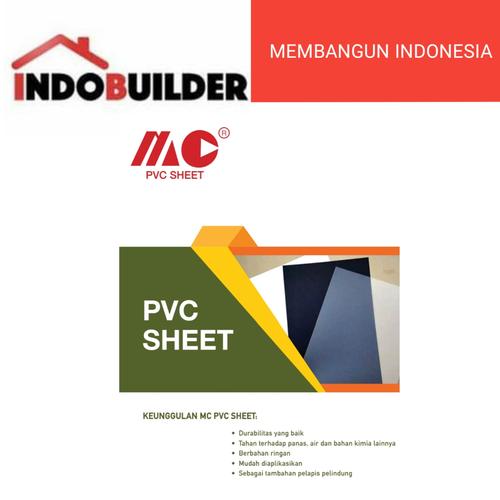 Jual MC PVC SHEET TEBAL 1 MM WARNA CLEAR WHITE BLACK UKURAN 1 X 2 METER ...