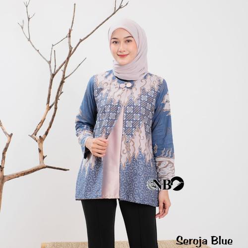 Jual Blus Batik Wanita Terbaru Lengan Panjang Bahan Katun M L XL XXL ...